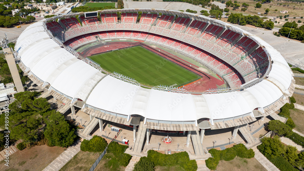 Bari, Italy - September, 2024: Aerial view of the San Nicola stadium ...