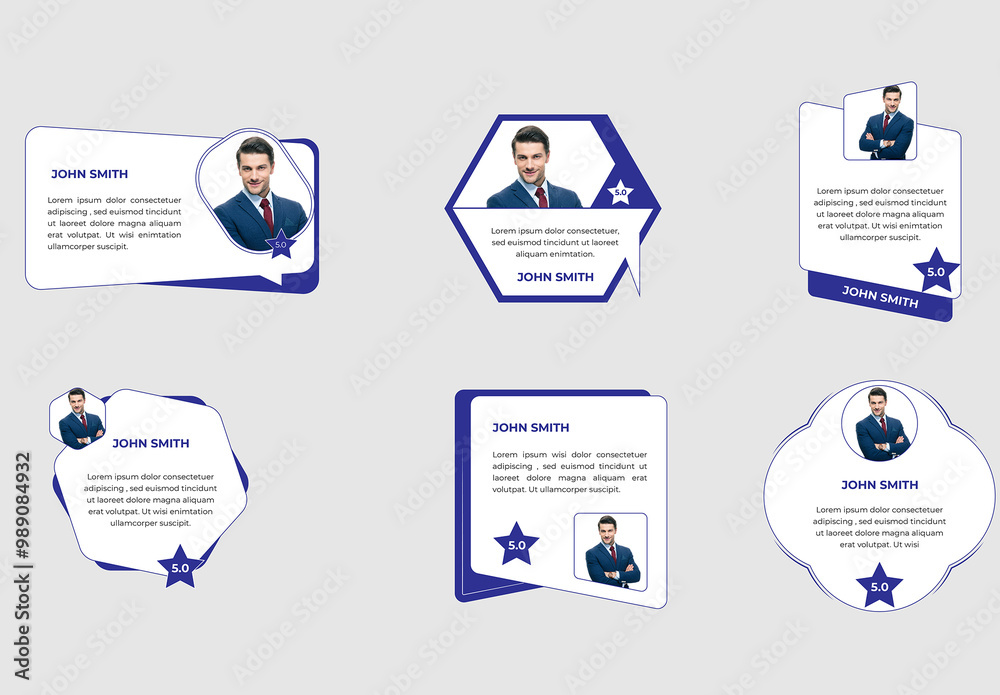 Creative Client Satisfaction Review Star Rating Design Stock Template ...