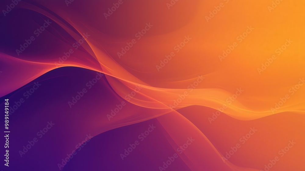 The artwork features flowing waves of color, seamlessly transitioning ...