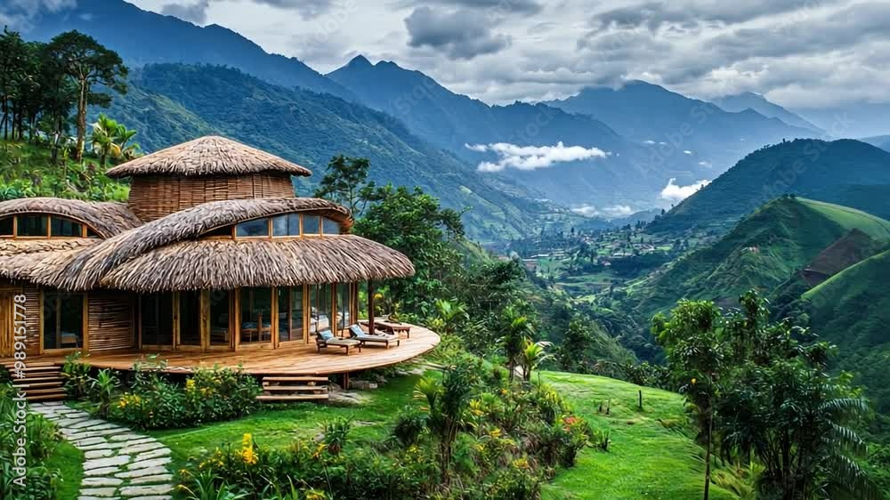 A peaceful retreat in the mountains of Ecuador, built using local ...