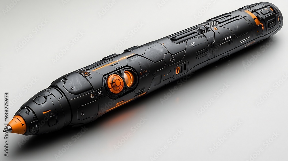 Futuristic carpenters pencil smart laser tip precise marking an ...