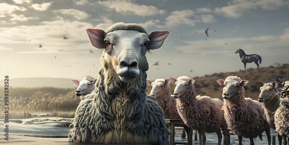 Whimsical world imagining animals in human roles playful ...