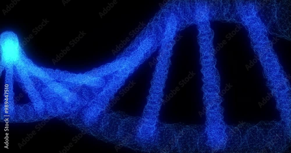 DNA, graphic and genetic testing with medical, molecule and genes data ...