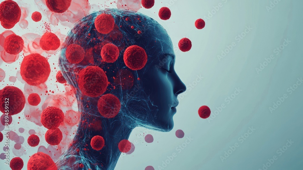 anemia reflected in a medical infographic displaying symptoms and ...