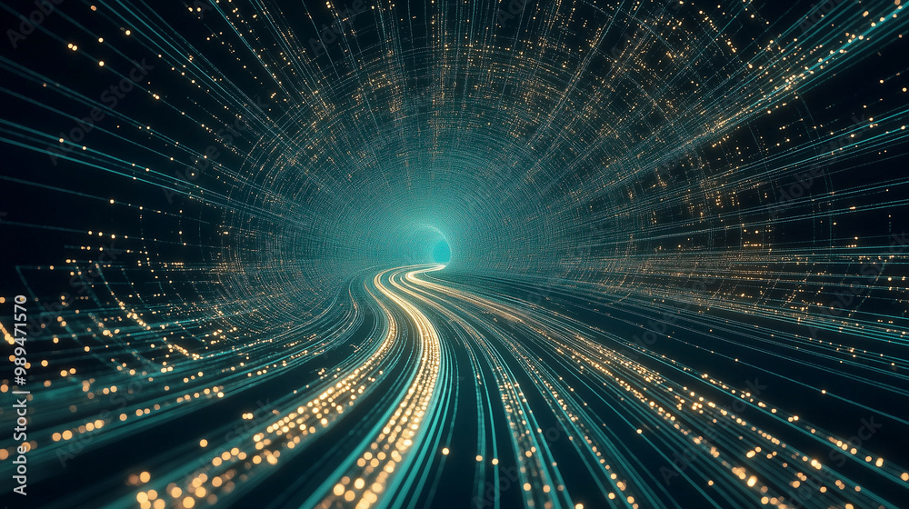 An abstract representation of data-driven growth, with tax efficiency ...