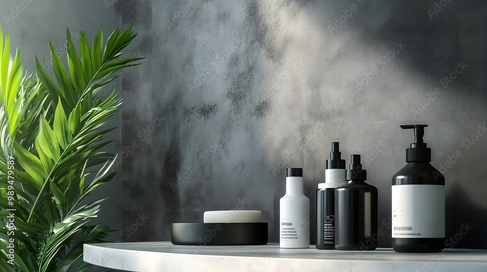 A plain toothpaste tube mock-up on a narrow bathroom shelf, with a ...