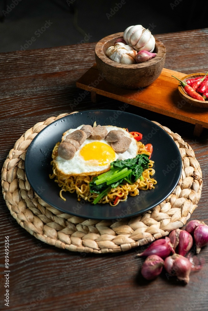 Indomie, Chef variant, street food, indonesian dish, authentic, noodle ...
