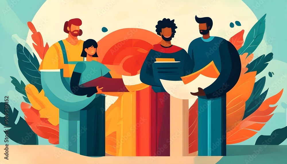 Unity in Assistance: A Supportive Background for Conveying Messages of ...