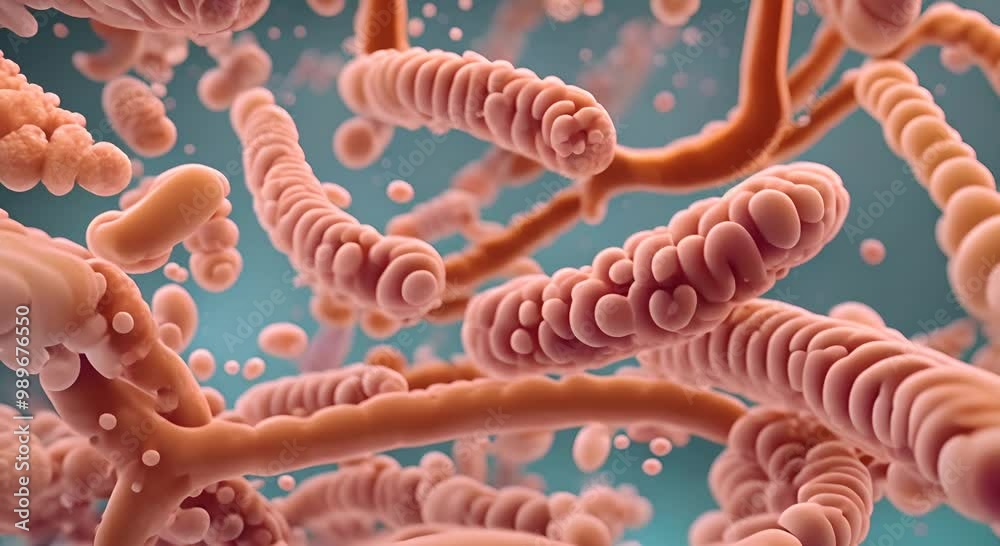 Vidéo Stock Micro bacterial Bacteria Colony Microbiome and Bacteria ...