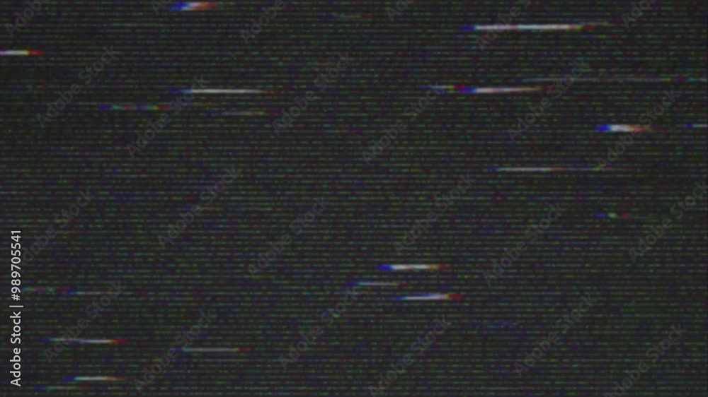 Vintage VHS Old TV Noise Effect with Static and Glitch Distortion ...
