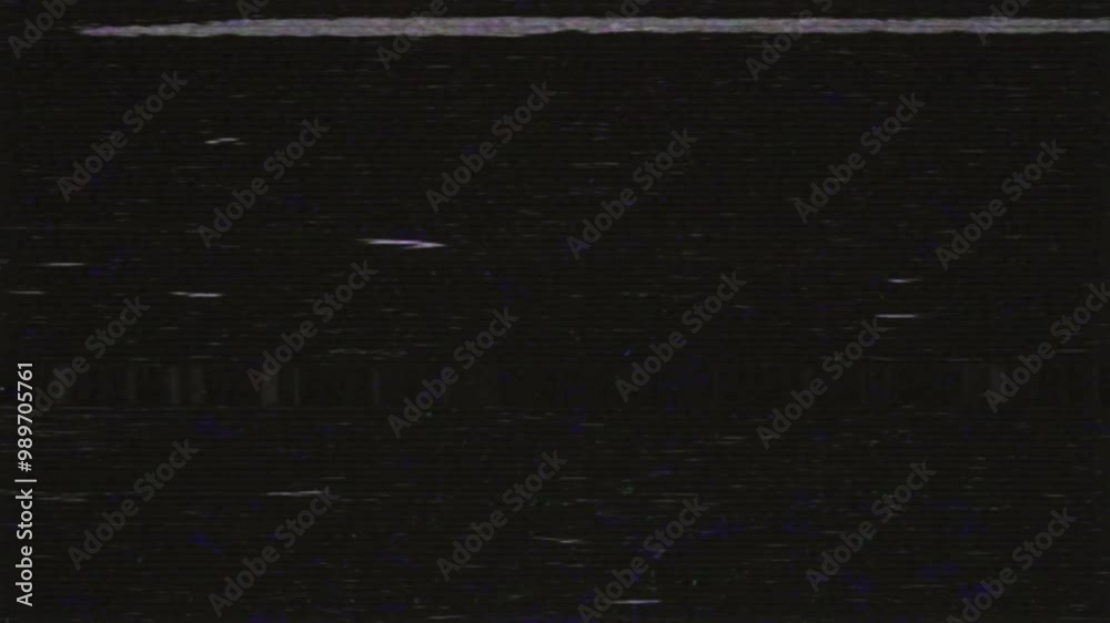 Vintage VHS Old TV Noise Effect with Static and Glitch Distortion ...