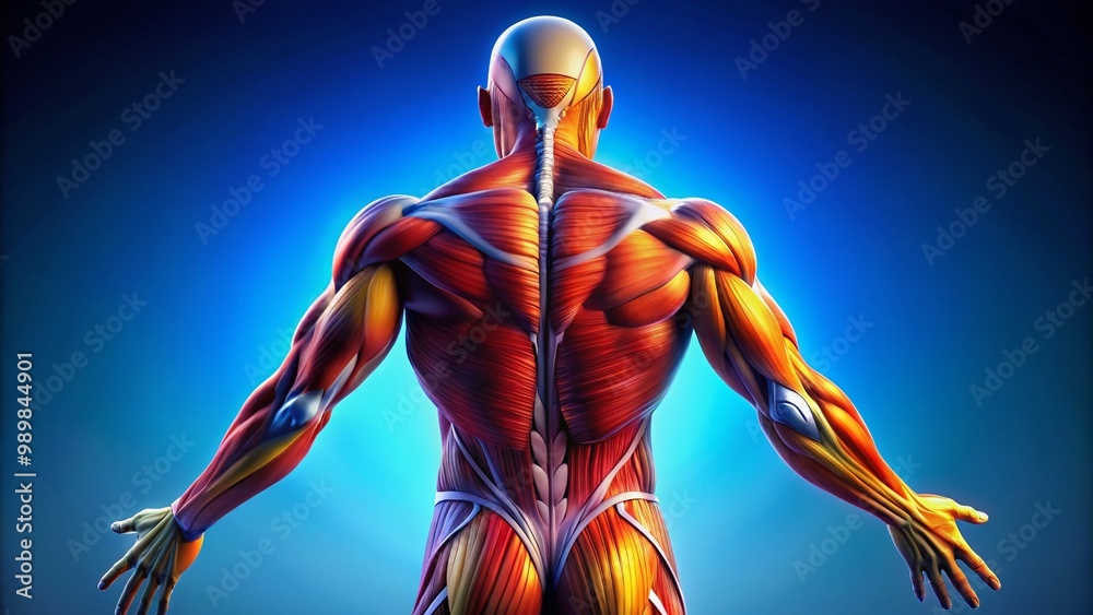 Anatomical Illustration of the Deltoid Muscle Showing Structure and ...