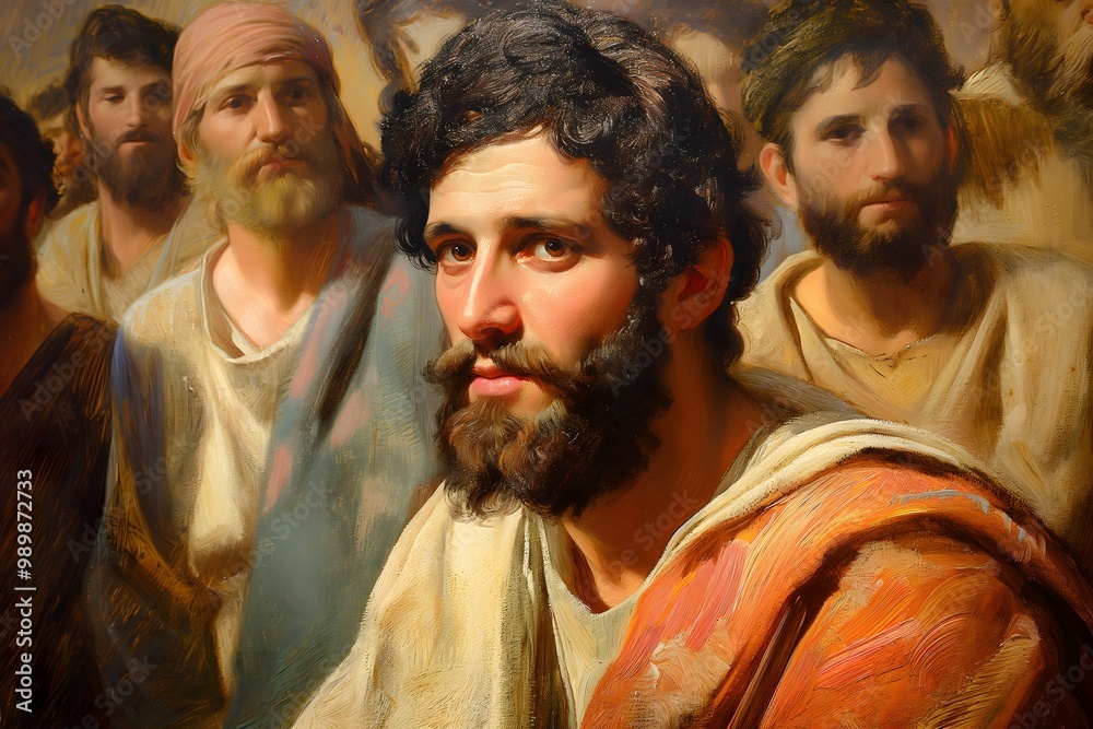 Biblical illustration, Judas Iscariot Betrays Jesus to the Jewish Chief ...