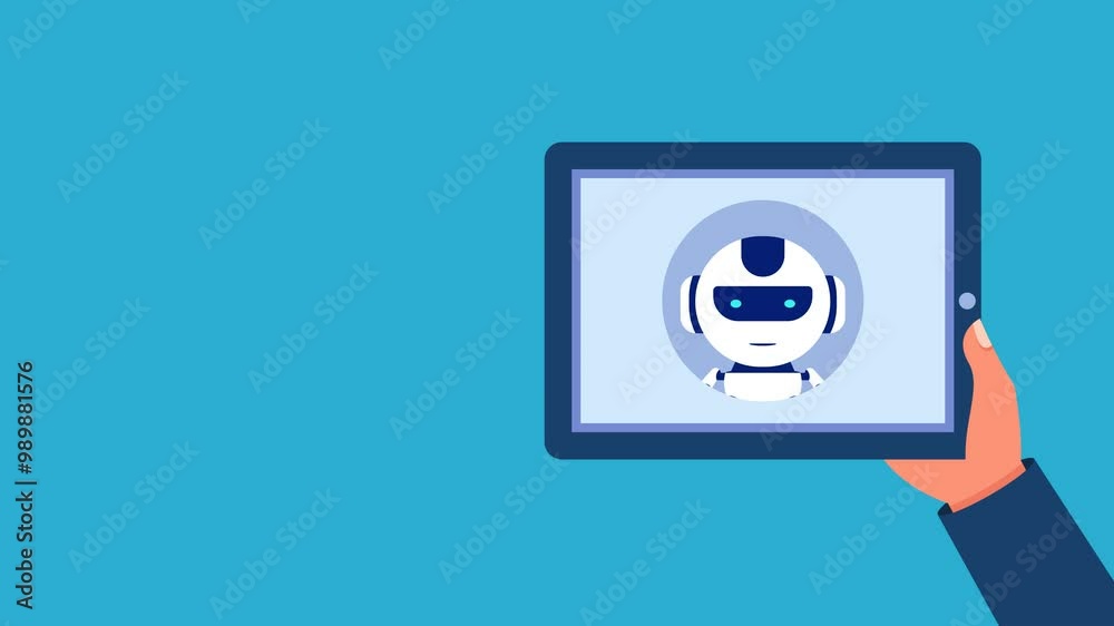 Animation Footage [Artificial Intelligence] AI Robots Make Work Easier ...
