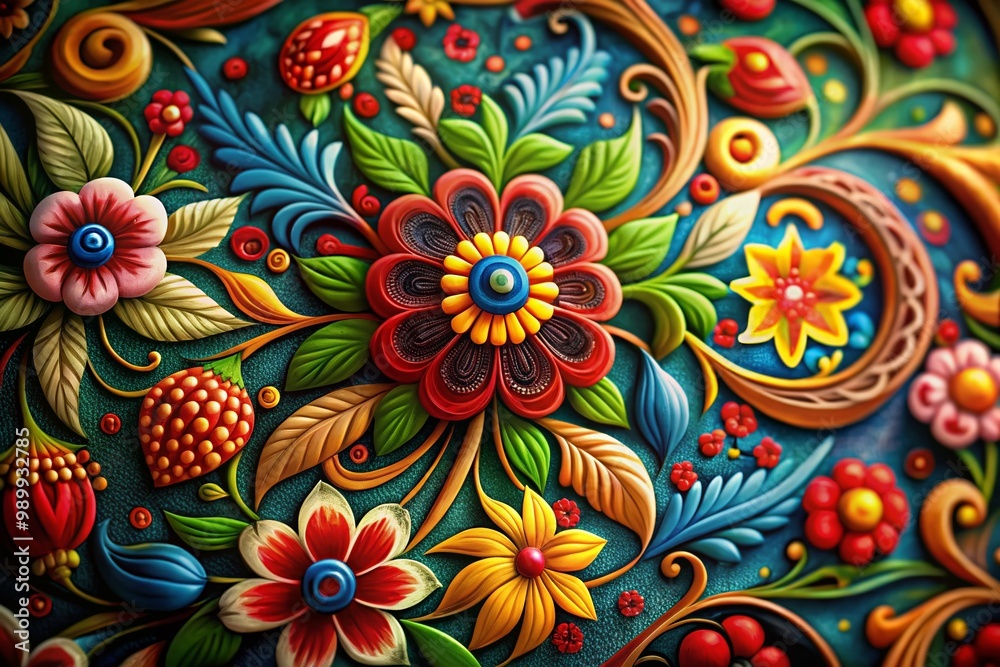 Intricate Rosemaling Patterns in Traditional Norwegian Folk Art ...
