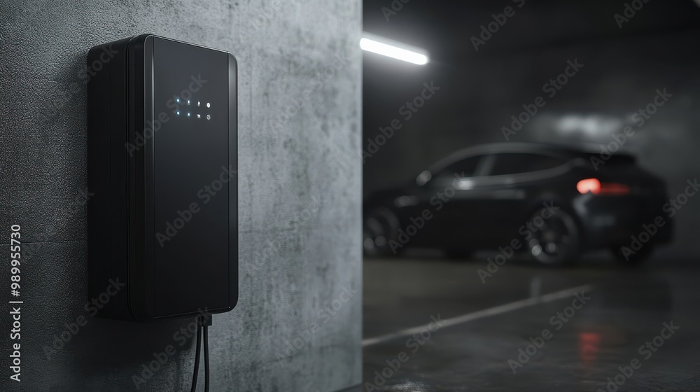 Concept of a home battery packs alternative electric energy storage ...