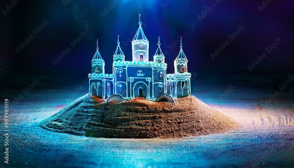 magic castle in the night, magic castle in the night, castle in the ...