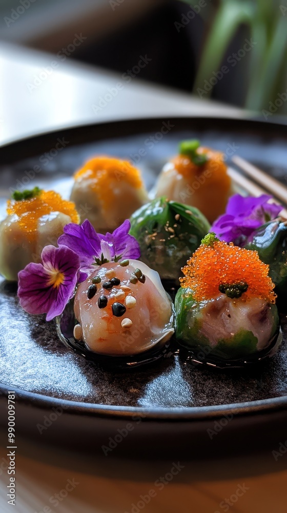 Contemporary Dim Sum with Truffle Siu Mai and Lobster Har Gow on ...
