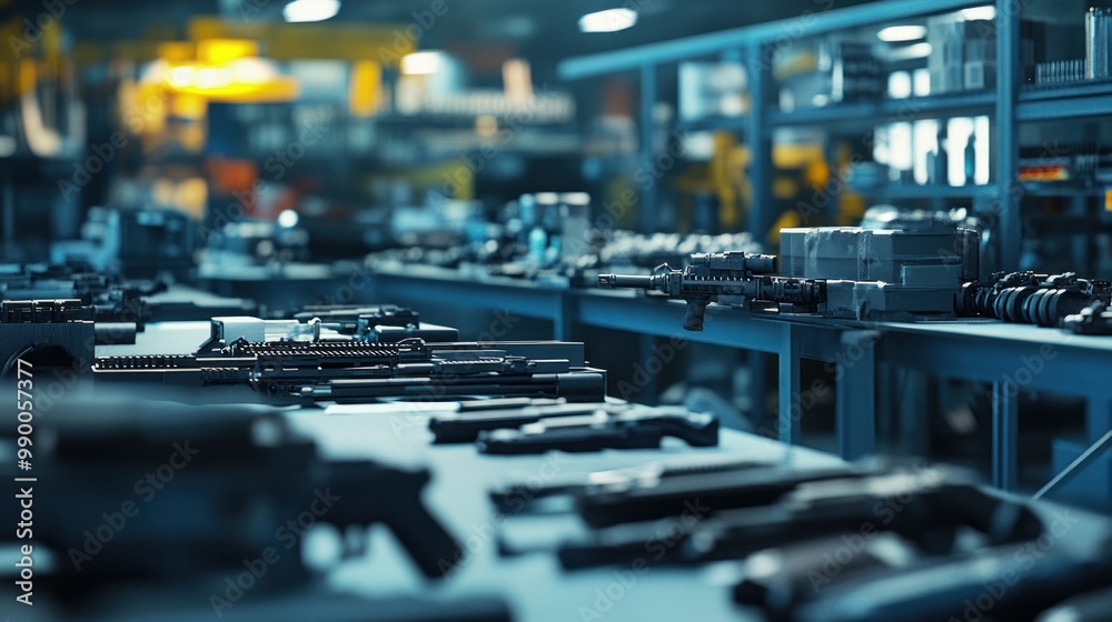 Non-lethal weapon manufacturing facility, where tools for crowd control ...