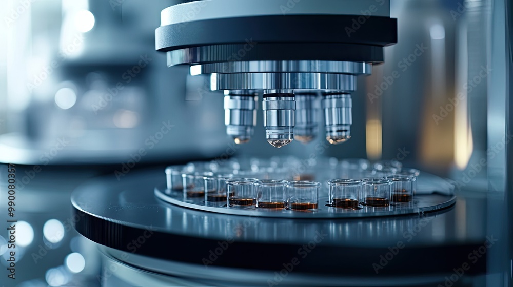 Lab equipment running tests on multiple samples, symbolizing the ...