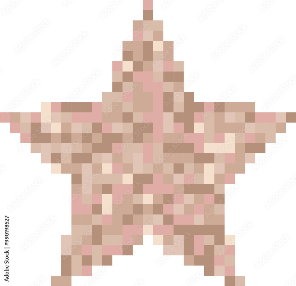 Pixelated skin nude tone censorship bars in star shape. Ideal for use ...