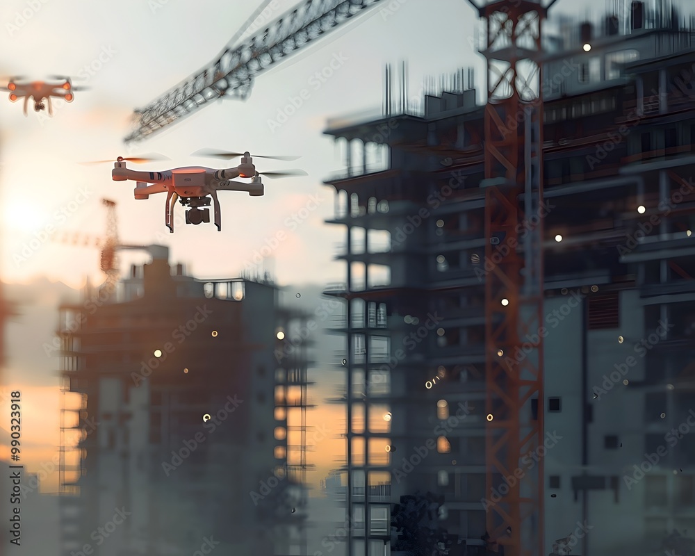 Autonomous Drones Delivering Construction Materials at High Rise ...