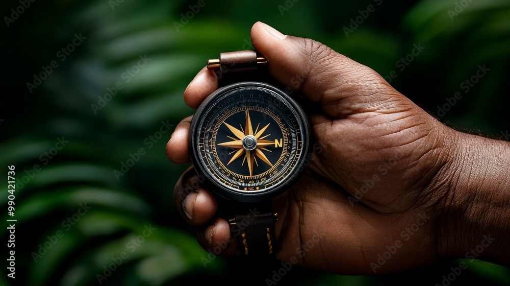 Finding Your True North: A hand holds a compass, its needle pointing ...