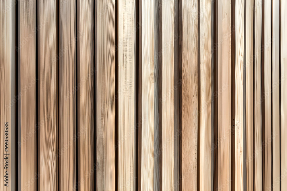 The modern plank surface features wooden panels for walls, vertical ...