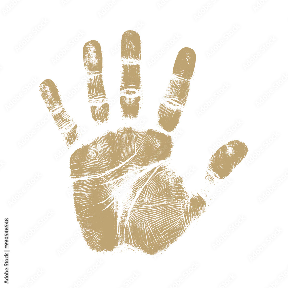 Poster human handprint vector , The handprint should look realistic ...