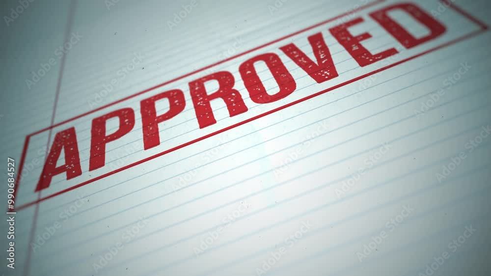 Certification On School Paper Background/ Animation of a certified ...