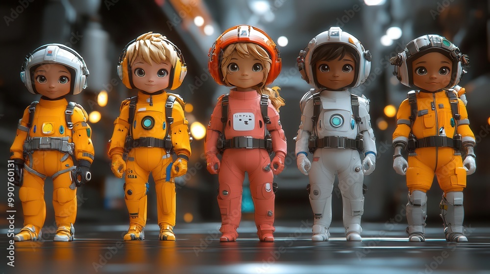 diverse group of child avatars in a gamified educational metaverse ...