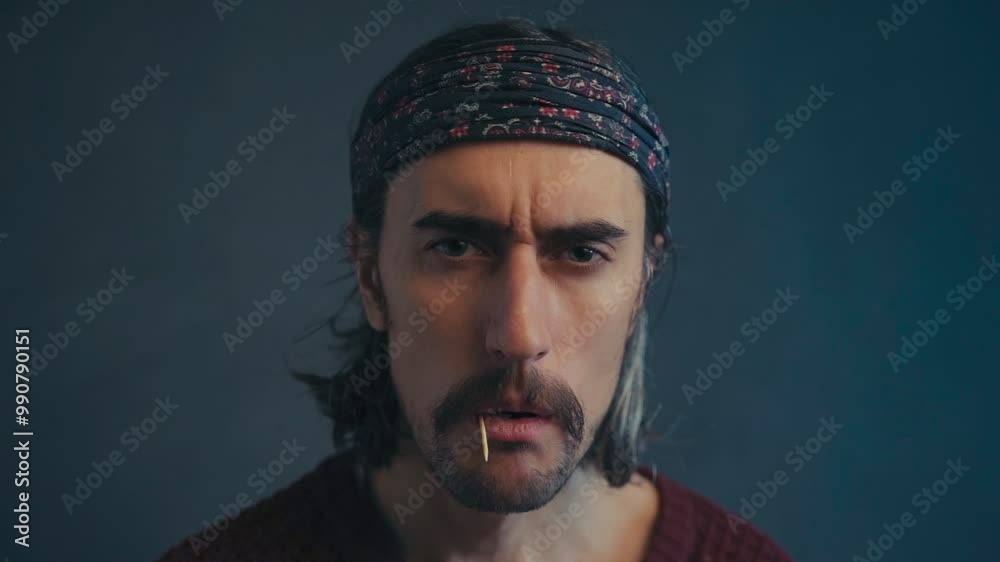 The Charismatic Hippie: rolls a toothpick with his tongue, frowns his ...