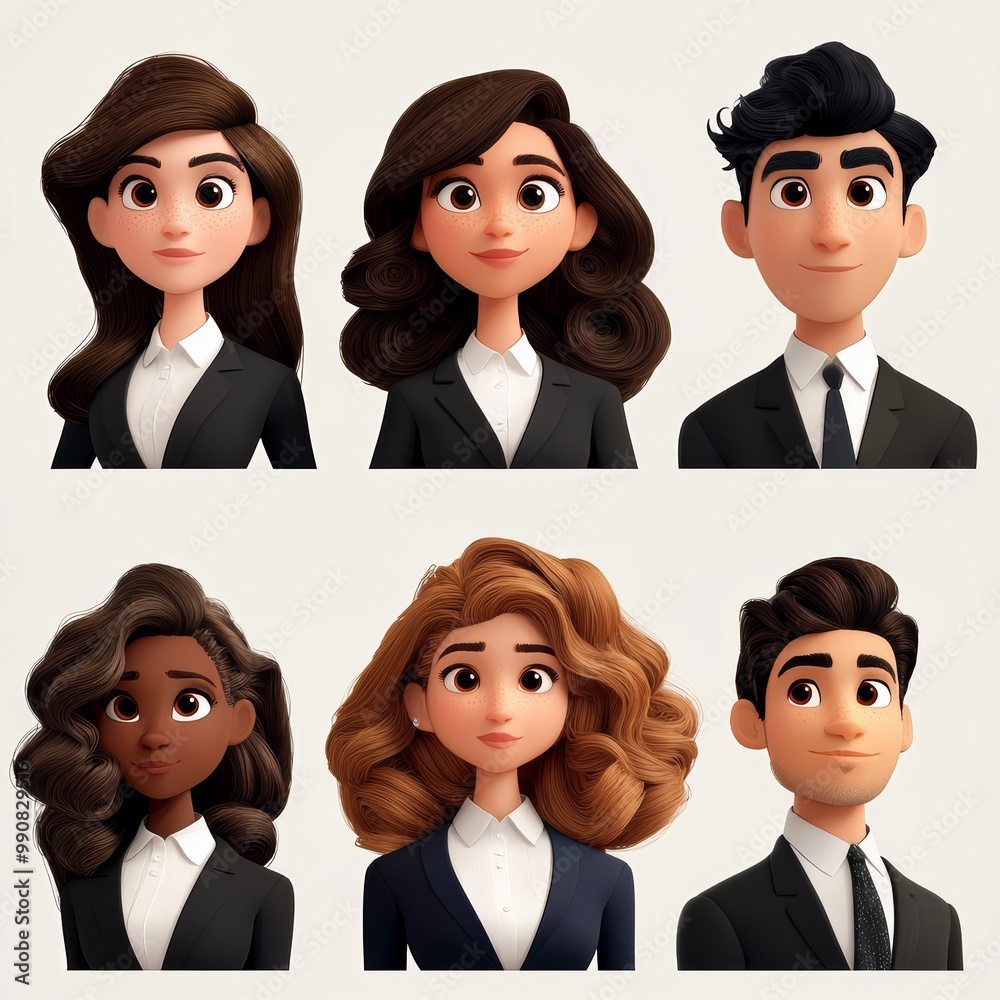 An AI tool generating diverse character designs for an animated film ...