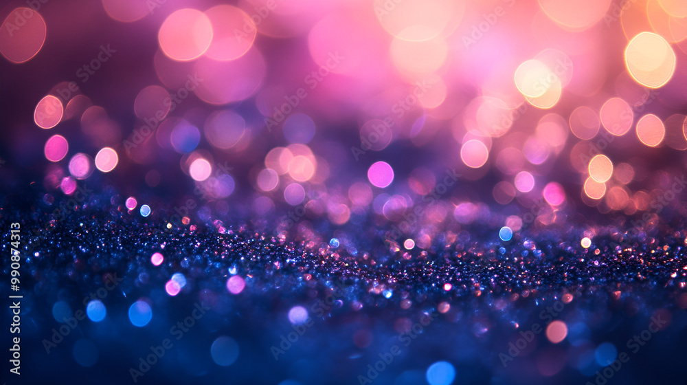 beautifull parpul color particles fly in air float in liquid like ...