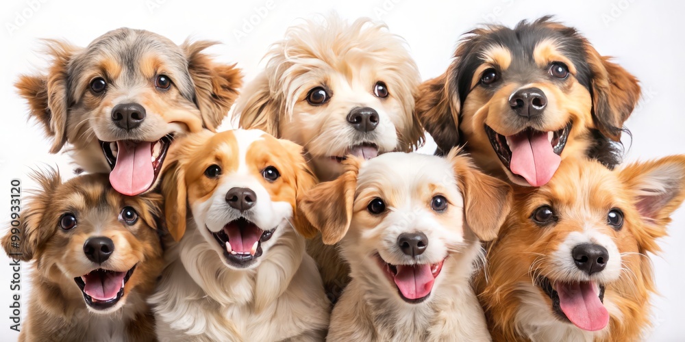 Tails wagging, ears flapping, and paws splayed, these playful puppies ...