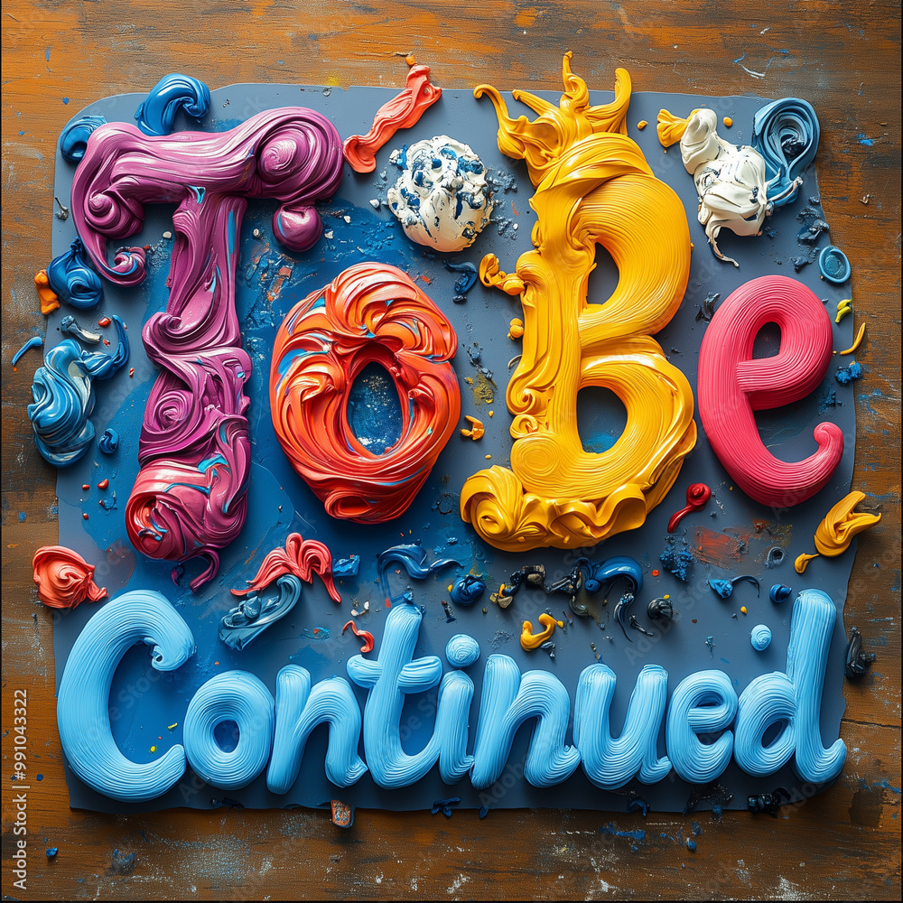 The image is a colorful and artistic representation of the phrase "To ...