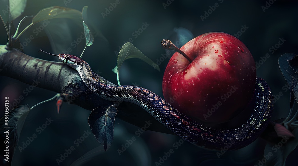 Old Testament. Creation. Genesis. The original sin, the forbidden fruit ...