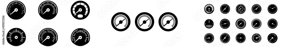 OutlineFilledVectorSign ofvs294 - speedometer tachometer modern icon ...