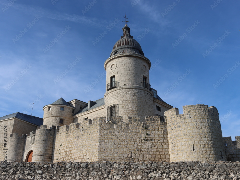 impressive ancient medieval castle stone construction defense security ...