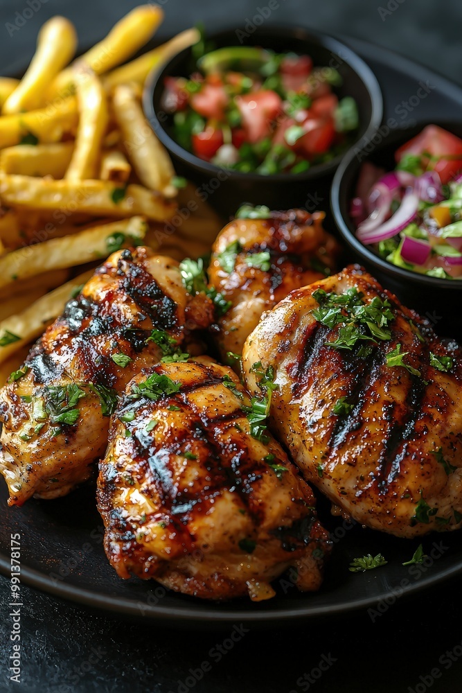 Pollo a la Parilla - Grilled chicken marinated with aji and spices ...