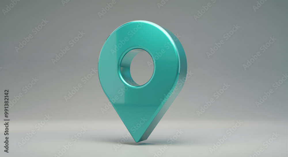 Location pin design with map icon in modern style for navigation apps ...