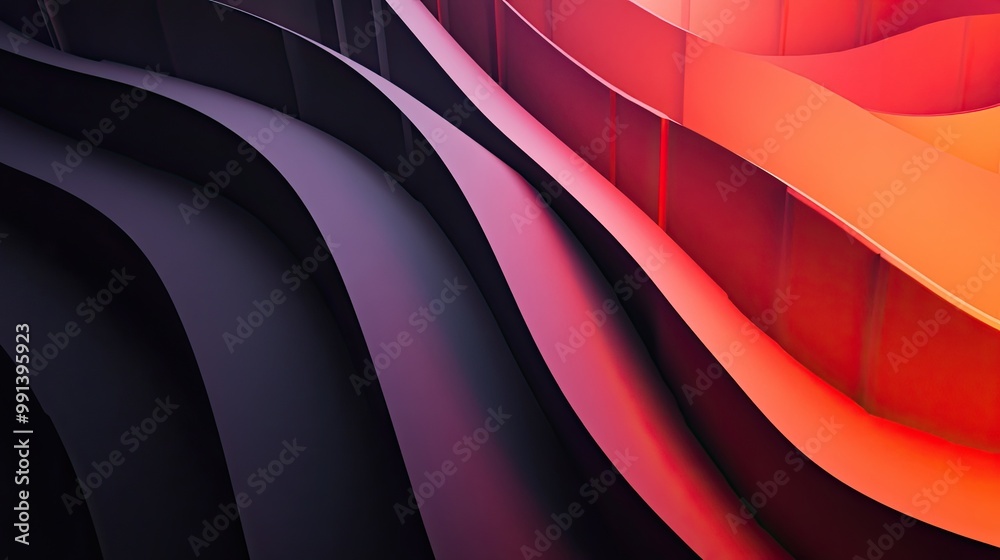 3D background with layered shapes and depth, creating a modern and ...