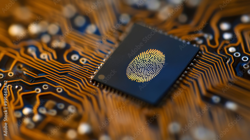 This image shows how a tiny computer chip (integrated circuit) is used ...