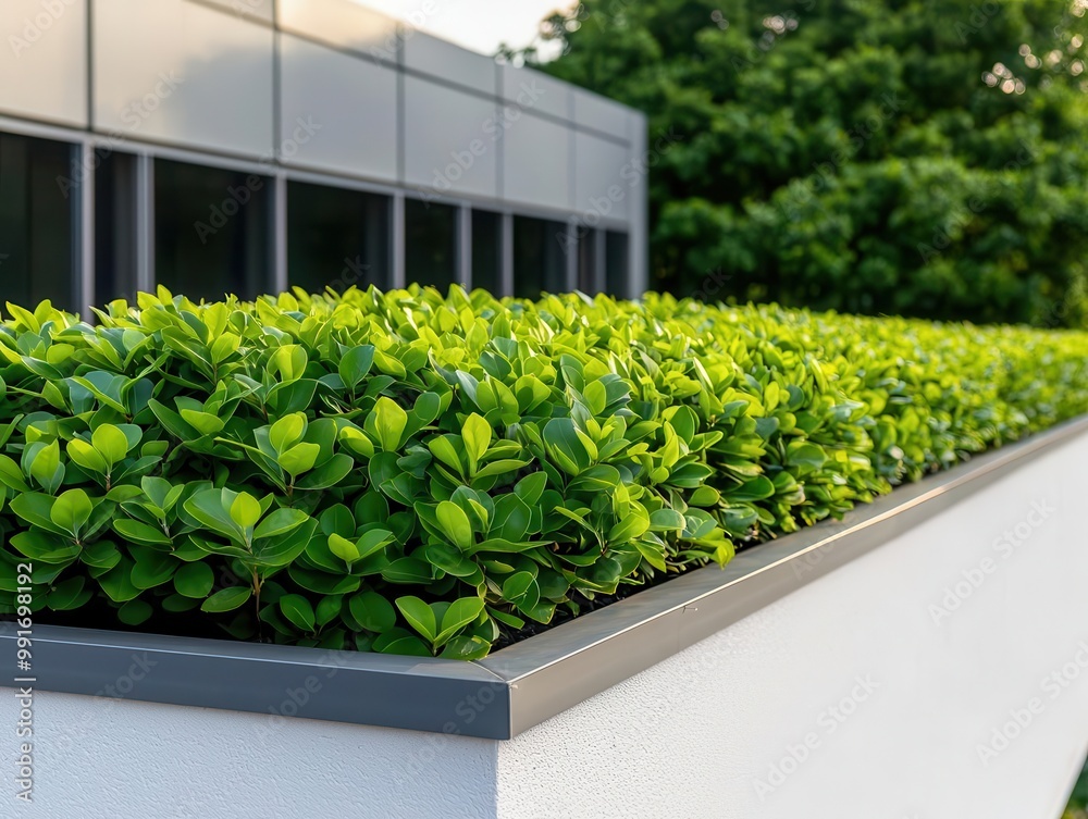 Public library building with a green roof, solar shading, and natural ...