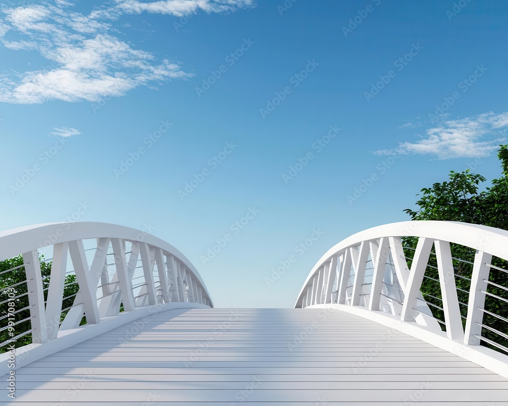 Bridge with an innovative suspension system, reducing sway in high ...