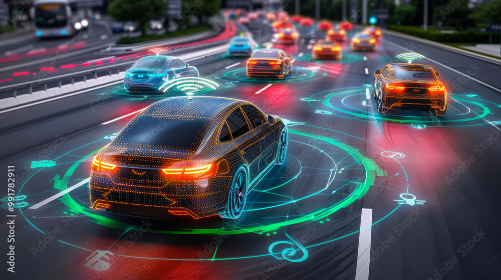 Autonomous Car Fleet with Advanced Sensing System and Wireless ...
