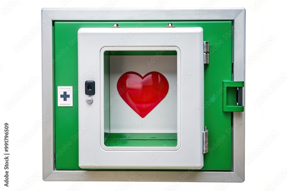 Automated External Defibrillator AED box Symmetrical, AED ...