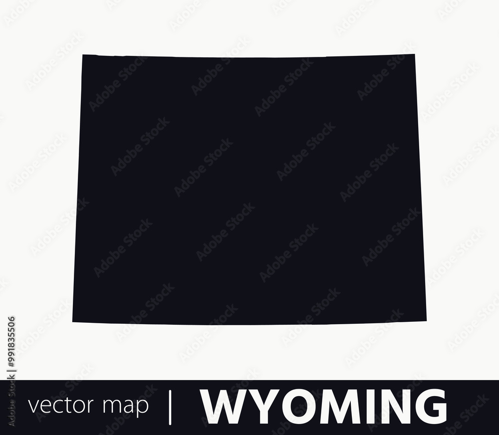 U.S states map. State of Wyoming vector map . you can use it for any ...