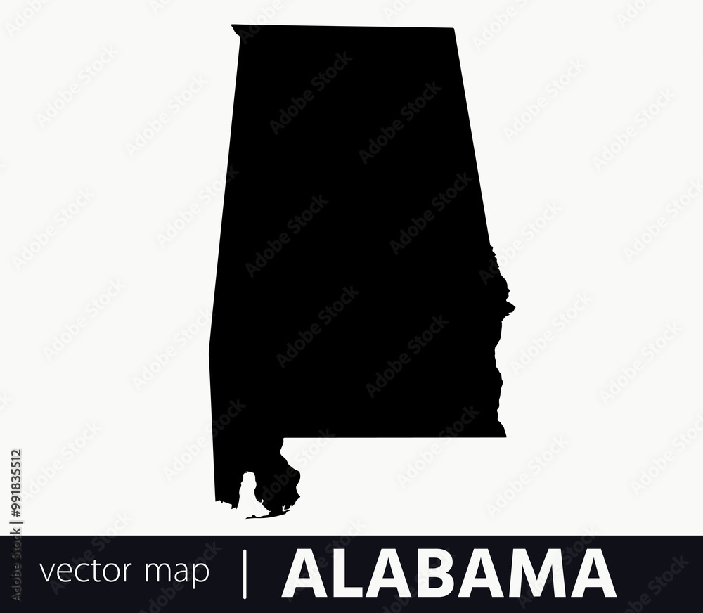 U.S states map. State of Alabama vector map. you can use it for any ...
