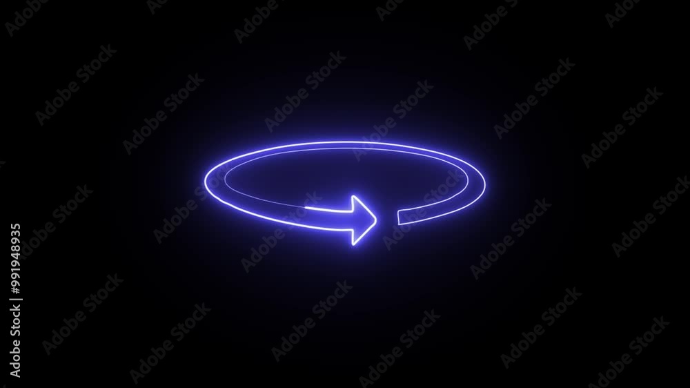 Rotate Icon. Illustration of a Circular Arrow Indicating Rotation ...